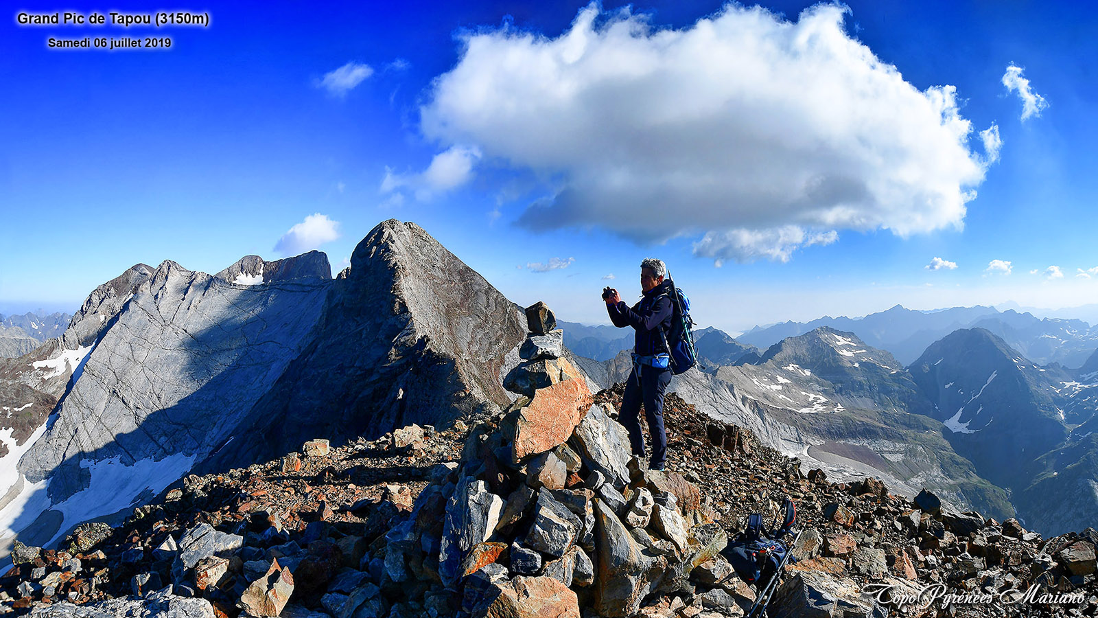 Randonnée Pic du Milieu (3130m) et le Grand Pic de Tapou (3150m) – Les ...